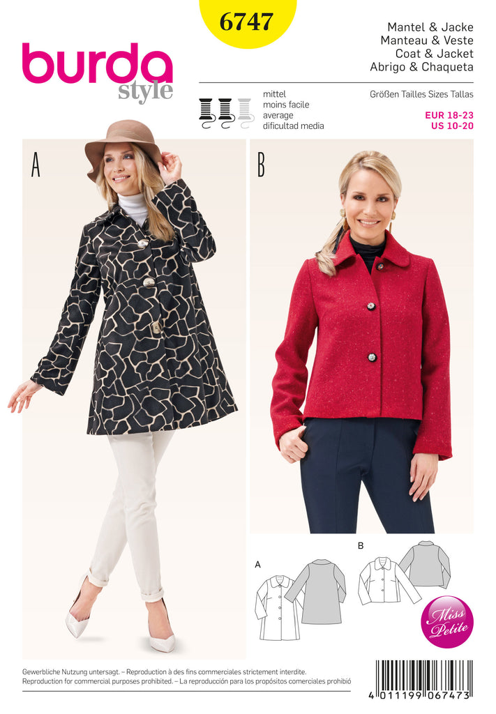 6747 - Burda Style – Crafty Mart